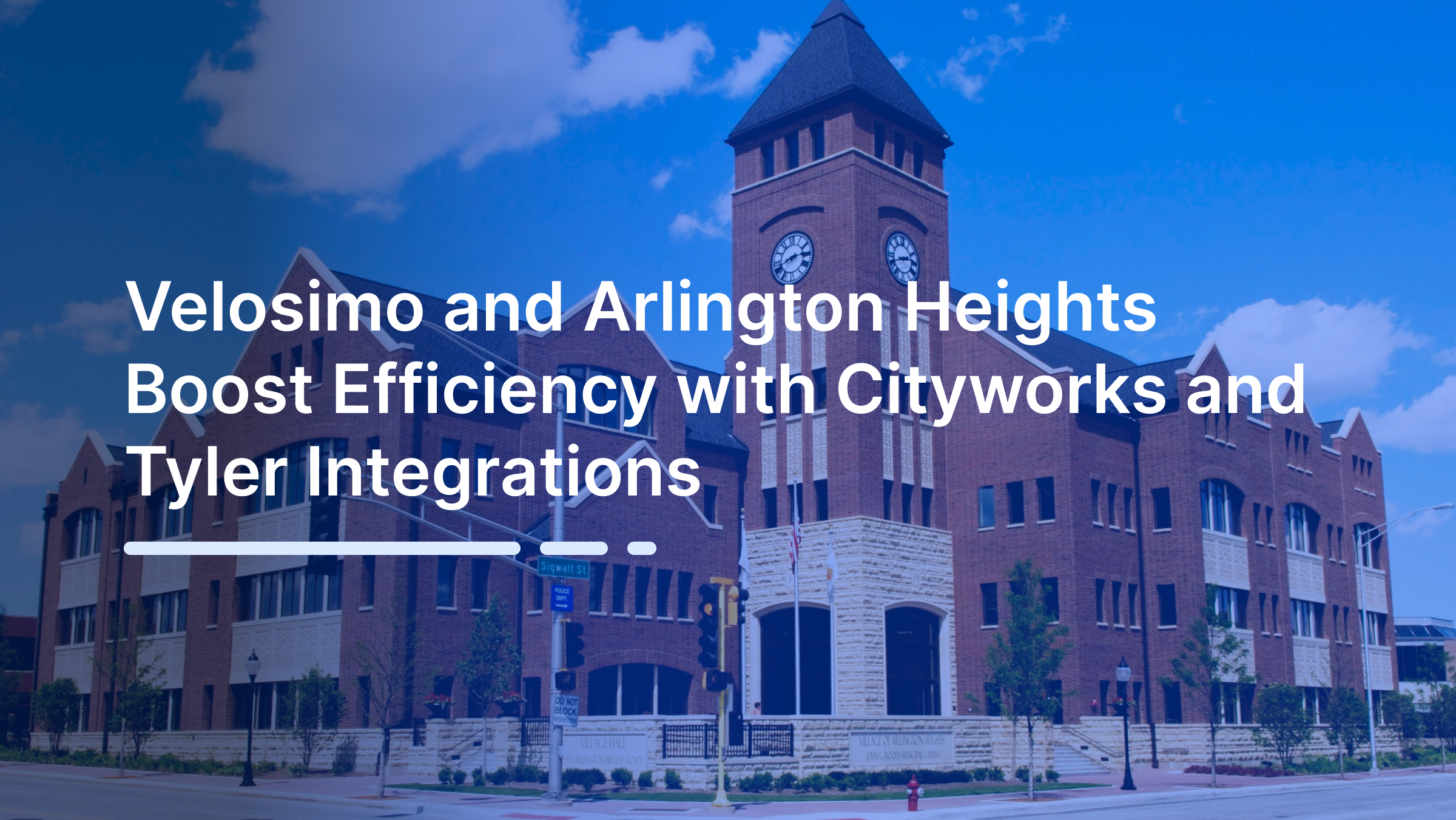 Velosimo and Arlington Heights Boost Efficiency with Cityworks and Tyler Integrations